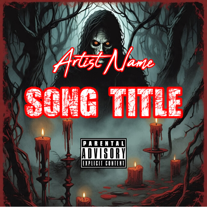 Horror Album Cover Album Cover Template | PosterMyWall