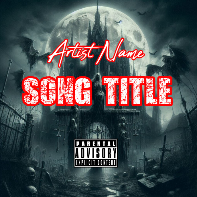Copy of Horror Album Cover Album Cover | PosterMyWall