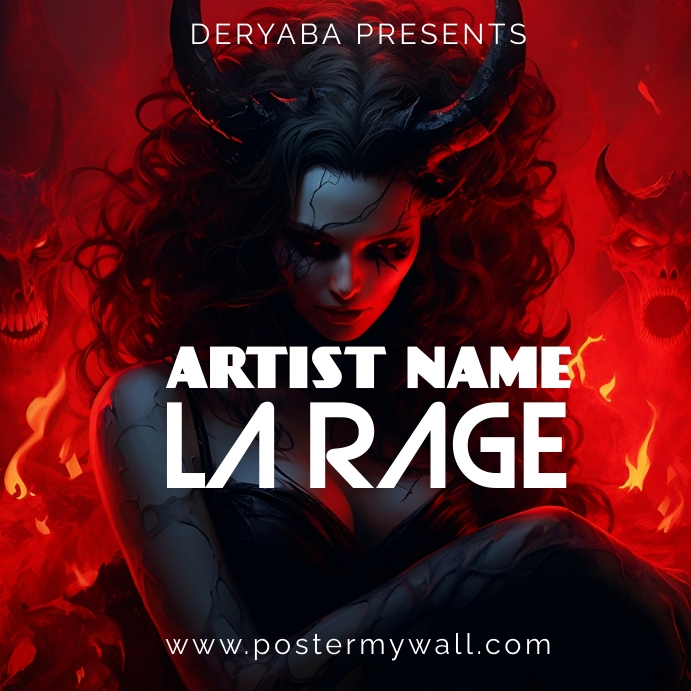 horror cd cover art template | PosterMyWall