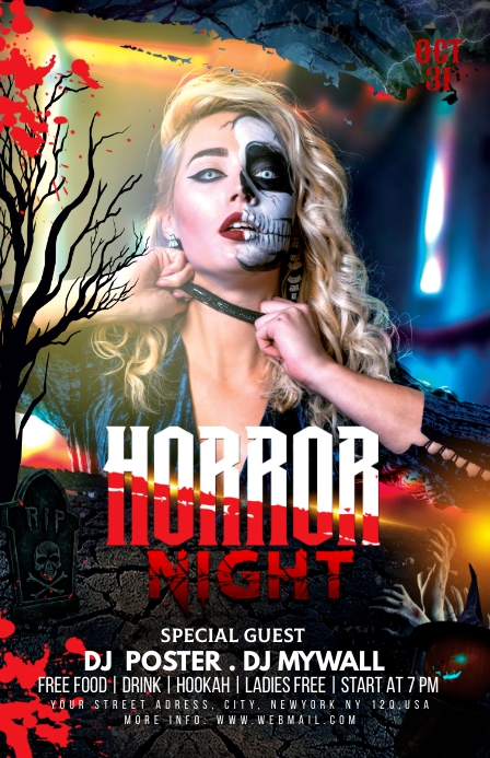 Copy of Horror Night Flyer | PosterMyWall