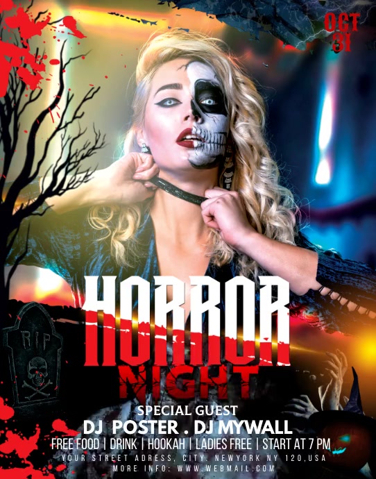 Horror Night Flyer Template | PosterMyWall