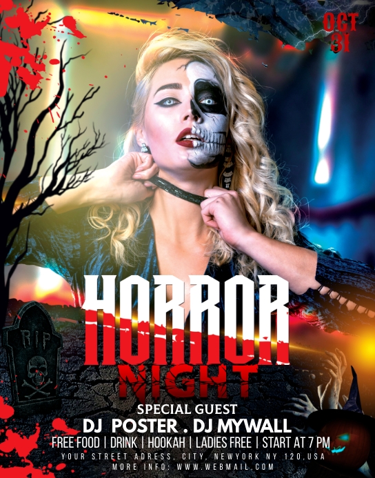 Horror Night Flyer Template | PosterMyWall