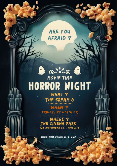 Horror Night Movie Template | PosterMyWall