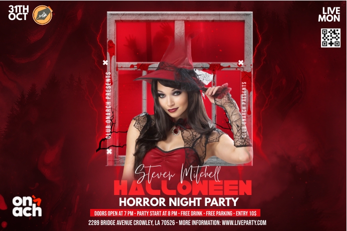Horror Night Party Template | PosterMyWall