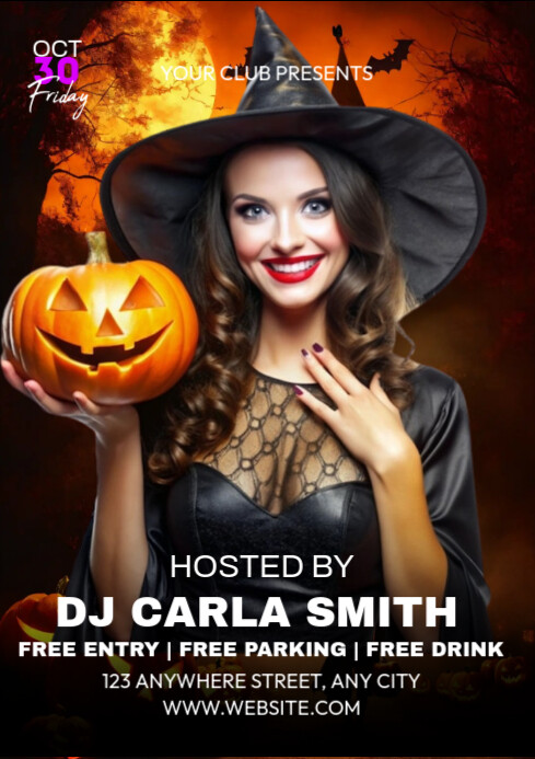 Horror Night Party Template | PosterMyWall