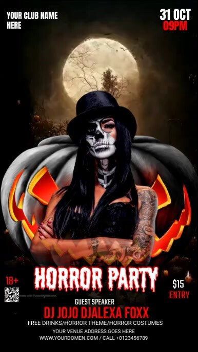 HORROR PARTY (1) Template | PosterMyWall