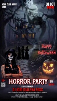 Horror party Template | PosterMyWall