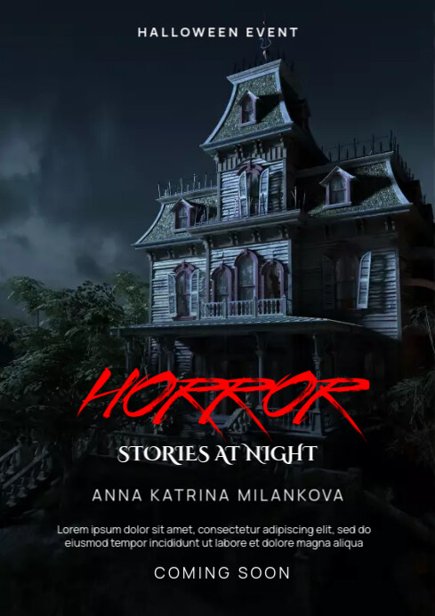 Horror Stories At Night Coming soon Template | PosterMyWall