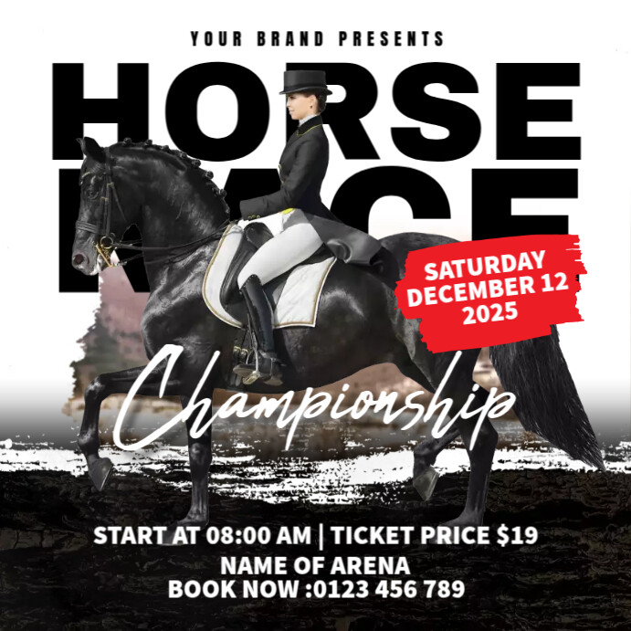 Horse Race Ads Template | PosterMyWall