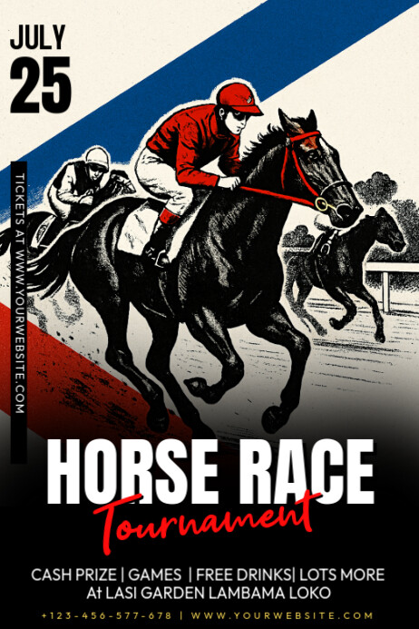 Horse racing Template | PosterMyWall
