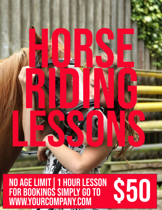 Copy of Horse riding | PosterMyWall