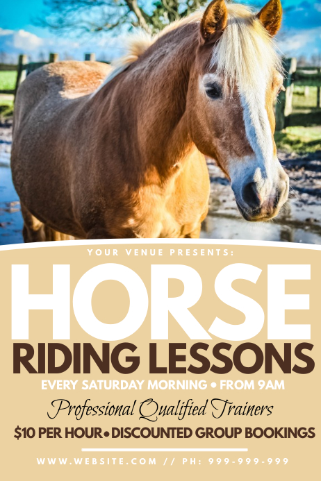 Copy of Horse Riding Poster | PosterMyWall