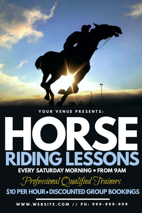 Copy of Horse Riding Poster | PosterMyWall