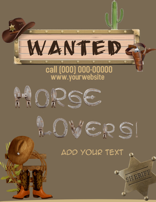 Horseback Riding Template | PosterMyWall