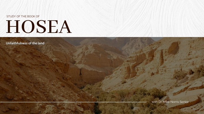 Hosea book series church flyer Template | PosterMyWall