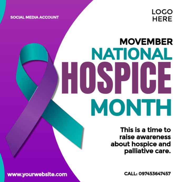 Hospice Month Design Template | PosterMyWall