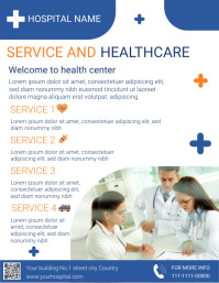 Hospital brochure and flyer template. | PosterMyWall