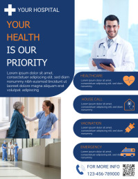 Hospital brochure and flyer template. | PosterMyWall
