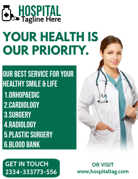 hospital flyer template | PosterMyWall