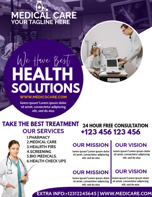 hospital flyer template | PosterMyWall