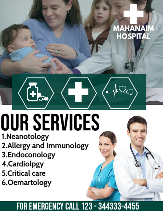 hospital flyer template | PosterMyWall