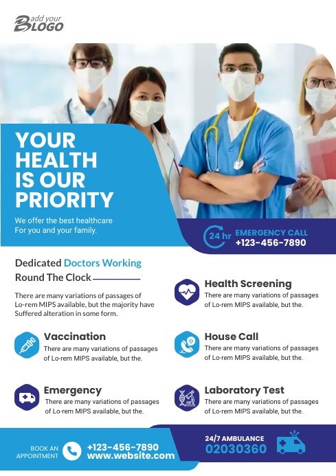 Hospital Promotional Flyer Template | PosterMyWall