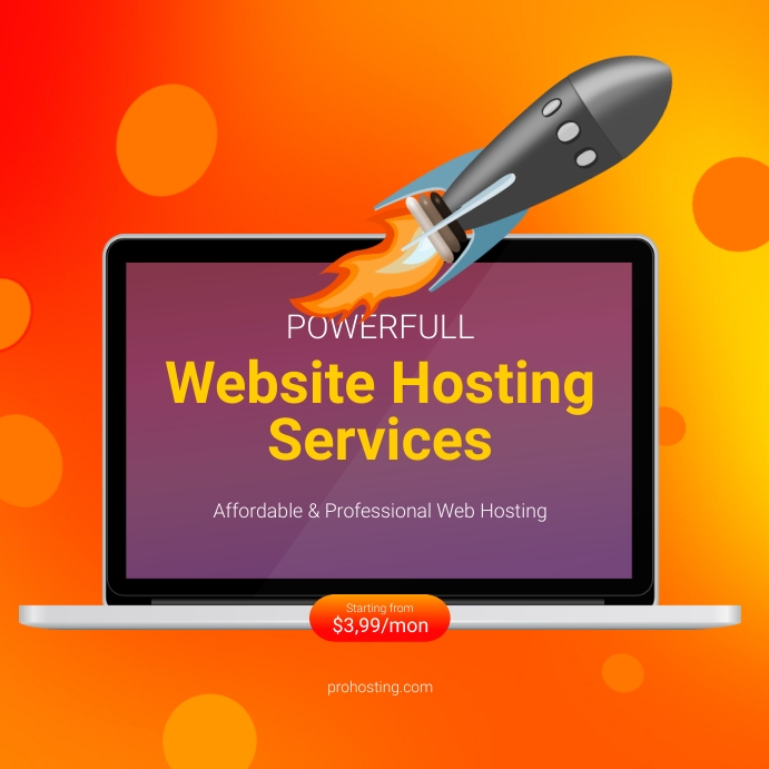 Hosting Add Template | PosterMyWall