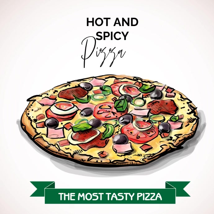 Hot and spicy pizza Template | PosterMyWall