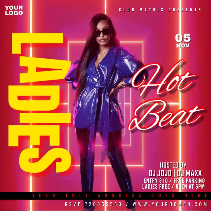 Copy of HOT BEAT LADIES NIGHT | PosterMyWall