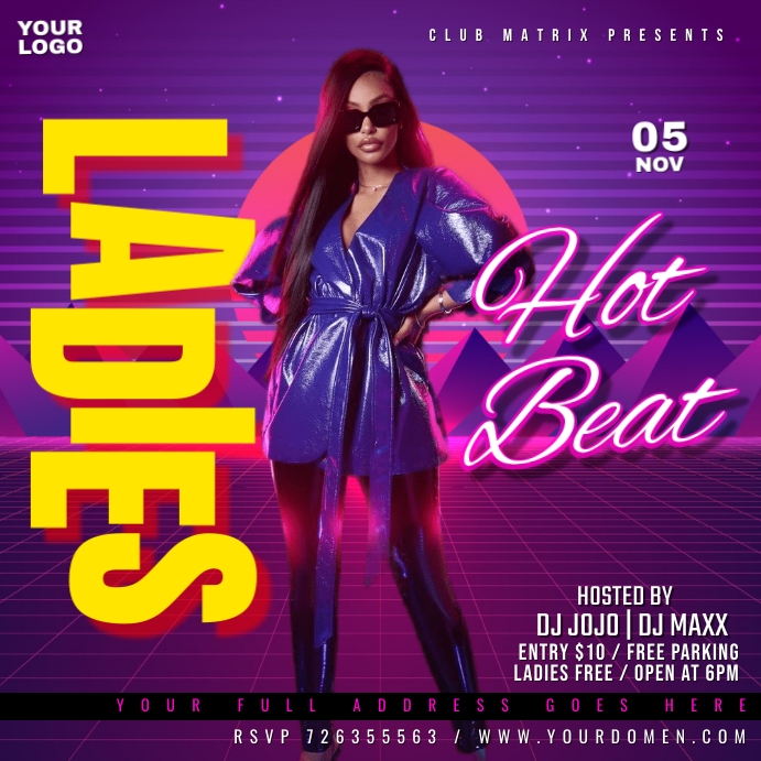 Copy of HOT BEAT LADIES NIGHT | PosterMyWall
