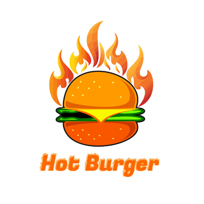 Hot Burger logos Template | PosterMyWall
