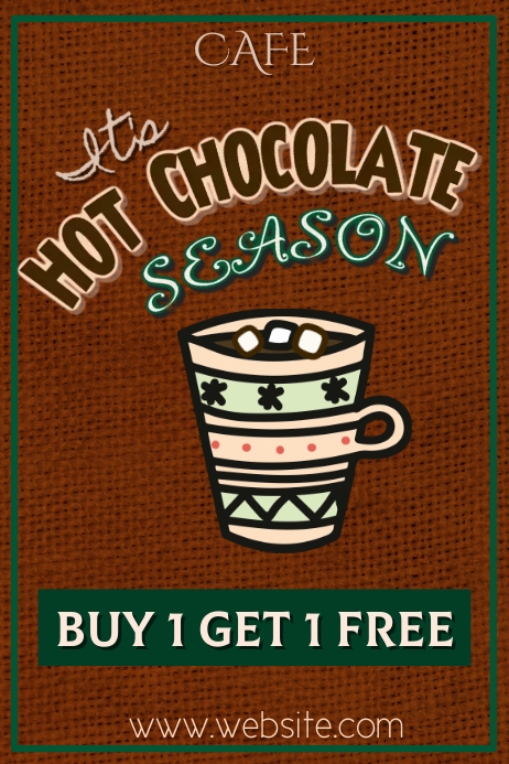 Hot Chocolate Ad (1) Template | PosterMyWall