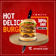 Burger Super Delicious Template | PosterMyWall