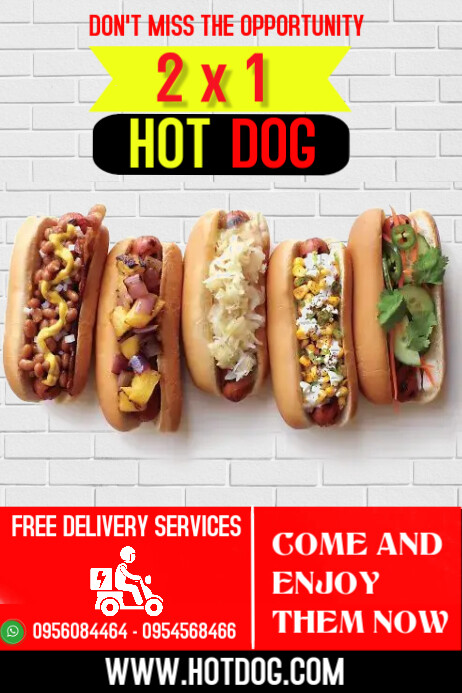 HOT DOG Template | PosterMyWall