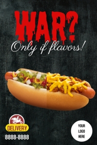 Poster HOT DOG Template | PosterMyWall