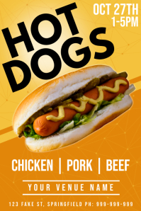 Hot Dog Poster Template | PosterMyWall