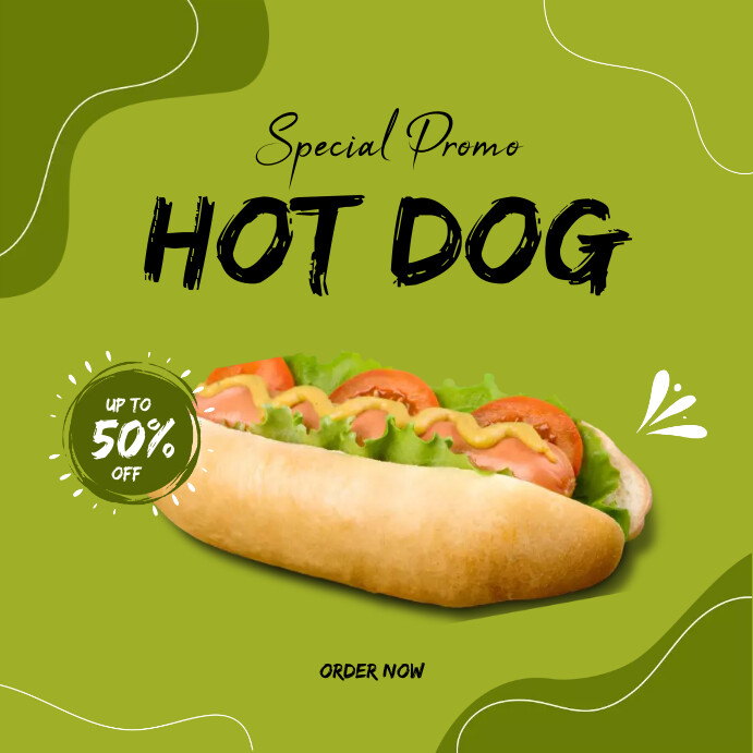 HOT DOG RESTAURANT TEMPLATE | PosterMyWall