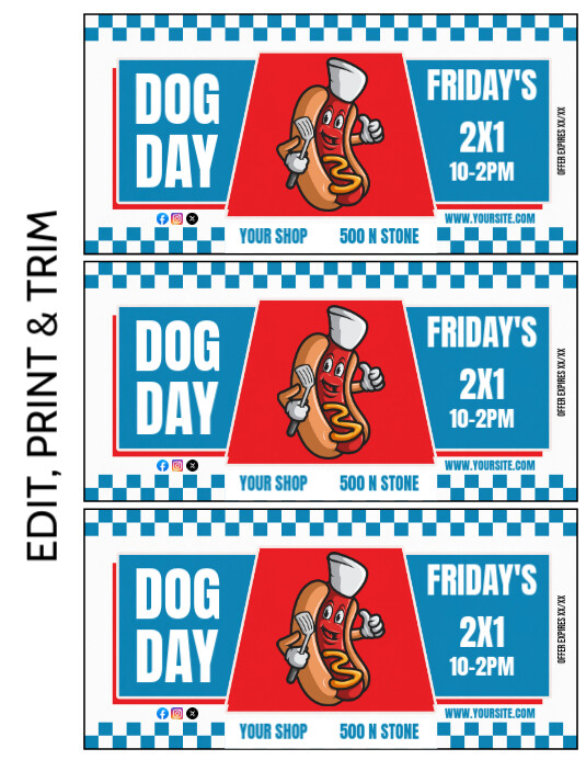 HOT DOG SPECIAL AD Template | PosterMyWall