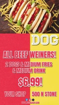 HOT DOG SPECIAL AD Template | PosterMyWall
