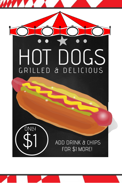 Hot dog stand Templat | PosterMyWall