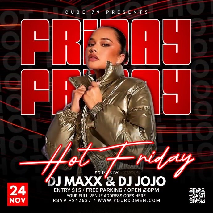 Hot friday Template | PosterMyWall