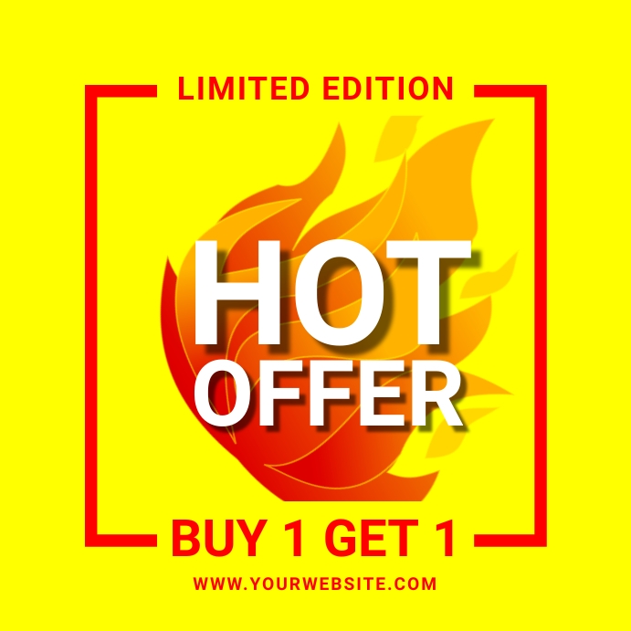 Copy of Hot Offer Poster | PosterMyWall