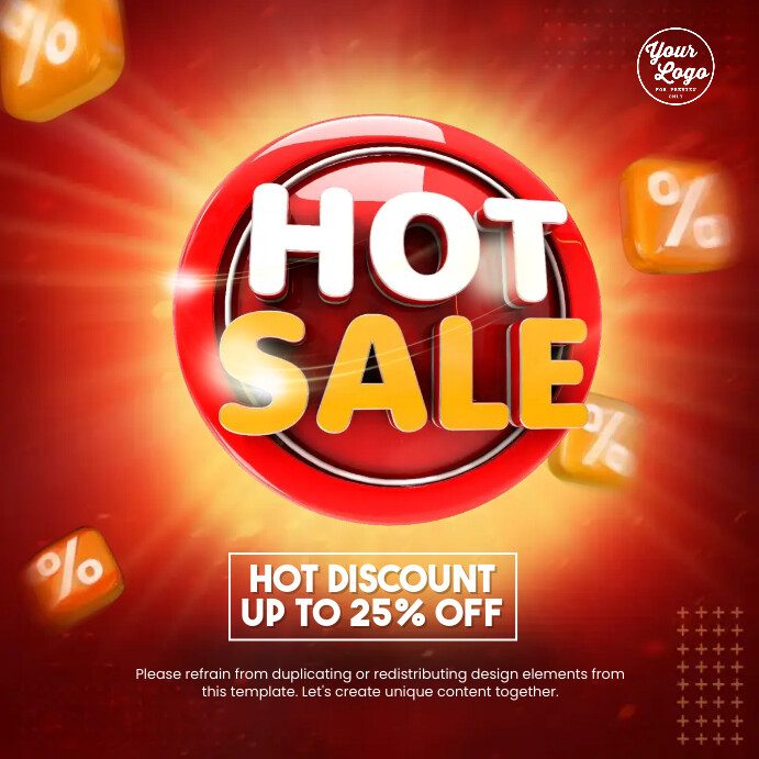 Copy of Hot Sale Social Media Promo Template | PosterMyWall