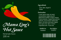 hot sauce product label design Template | PosterMyWall