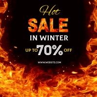 Winter sale Instagram ad, winter sale ad Template | PosterMyWall