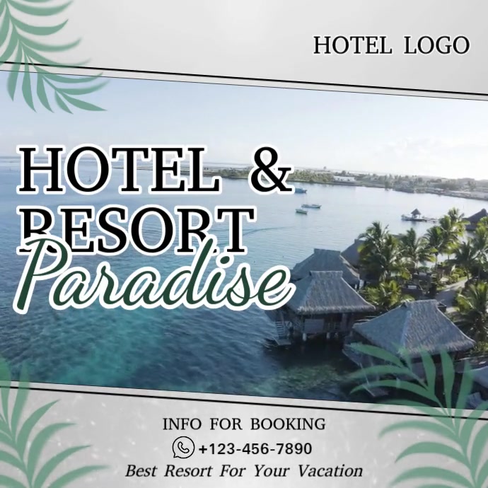 Hotel & Resort Ads Template | PosterMyWall