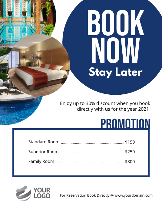 Copy of Hotel & resort flyer promotion ad | PosterMyWall