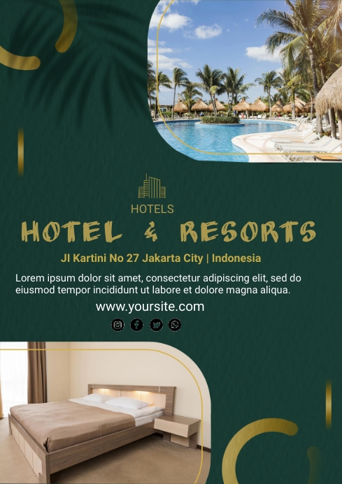 HOTEL & RESORTS TEMPLATE | PosterMyWall