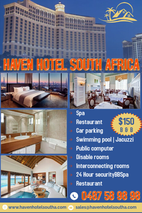 Copy of HOTEL & RESTAURANT BUSINESS ADS | PosterMyWall