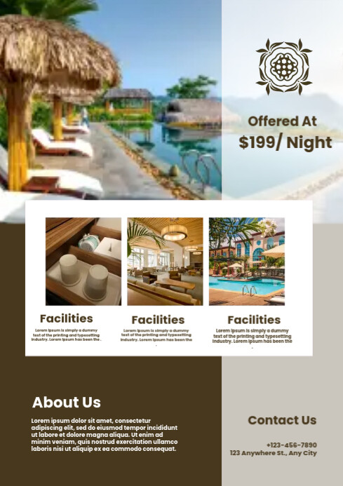 Copy of Hotel & Resort Flyer Poster | PosterMyWall